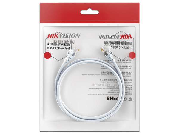 Cable de parcheo UTP Hikvision Cat6, RJ-45, 2 Metros, Color Blanco.