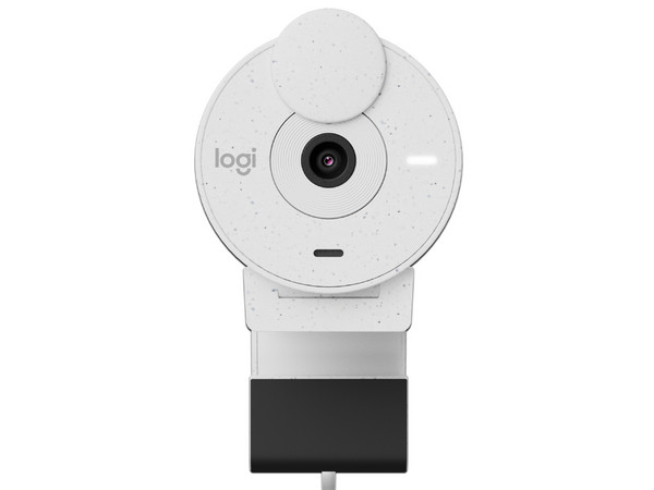 Cámara Web Logitech Brio 300, USB-C, Full HD 1080p, 2MP, Color Blanco.