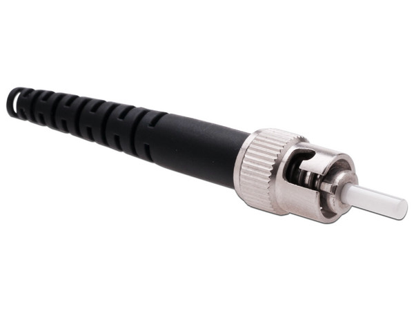 Conector ST para fibra óptica unimodo Condunet, Color Negro.