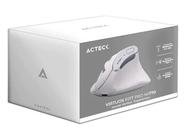 Mouse Óptico Inalámbrico Acteck VIRTUOS FITT PRO MI770, Ergonómico ...