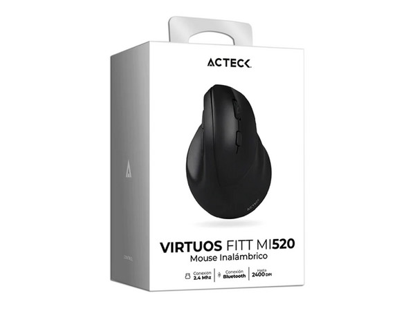 Mouse Óptico Inalámbrico Acteck Vertical Virtuos Fitt MI520, Ergonómico ...