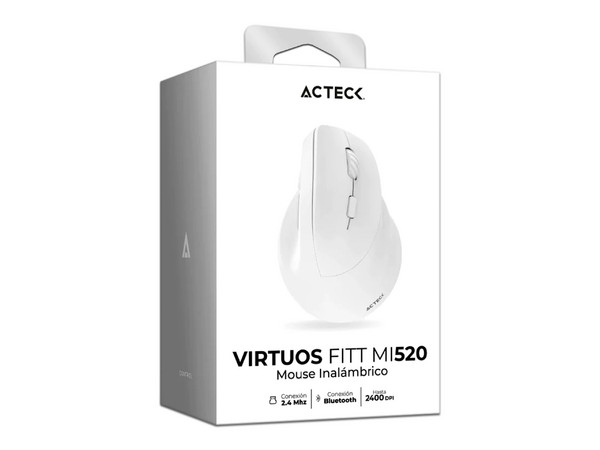 Mouse Óptico Inalámbrico Acteck Vertical Virtuos Fitt MI520, Ergonómico ...