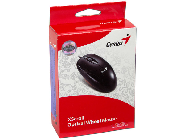 Mouse Genius XScroll óptico, USB. Color Negro