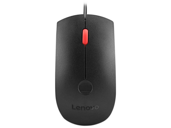 Mouse Óptico Lenovo Fingerprint Biometric, 1600 DPI, USB. Color Negro.