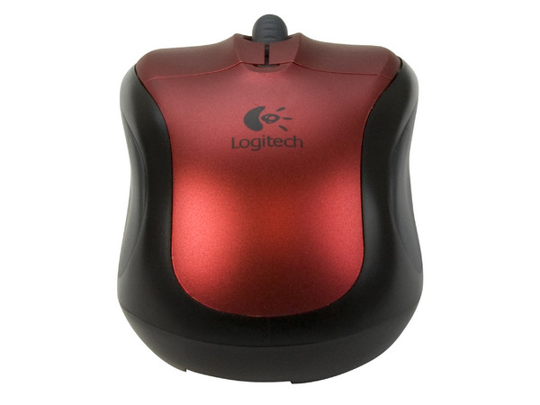Mouse Logitech V220 Óptico Inalámbrico para Laptop, USB. Color Rojo