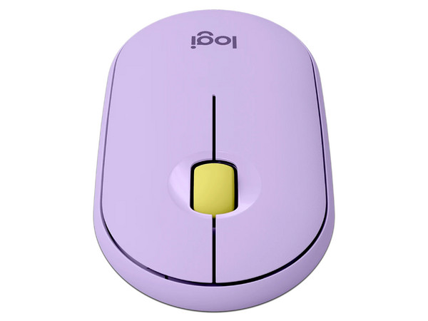 Mouse Óptico Inalámbrico Logitech Pebble M350, USB. Color Morado.