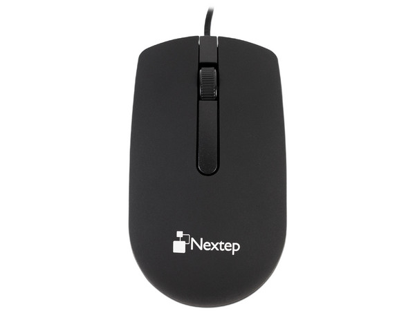 Mouse Alámbrico Nextep NE-414, USB, 1000 dpi, Color Negro.
