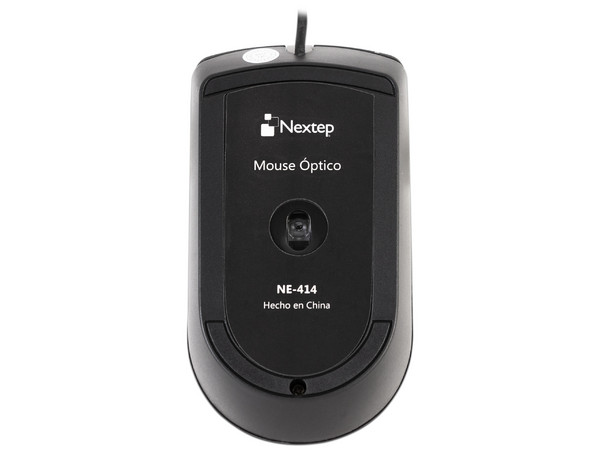 Mouse Alámbrico Nextep NE-414, USB, 1000 dpi, Color Negro.