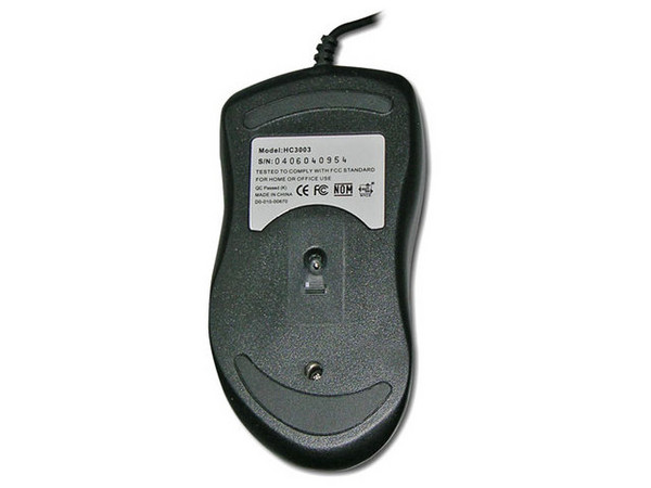 Mouse INLAND Óptico PS/2, Color Negro.