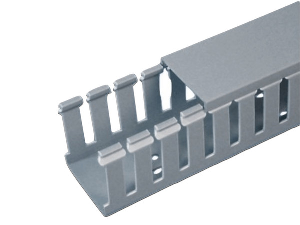 Canaleta Ranurada Panduit FC1X3LG2, 32mm x 79.2mm, 2m, Color Gris.