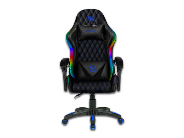 Silla Gamer Necnon NSG-RGB-1 RGB, inclinación ajustable, Soporte Lumbar ...