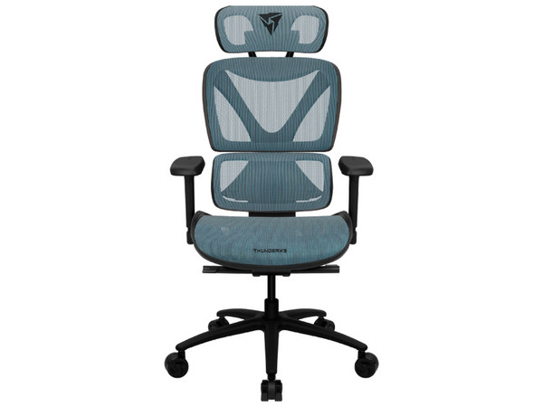 Silla Gamer THUNDER X3 XTC CHROMA, Soporta 150KG, Negro-Azul, Ajuste ...