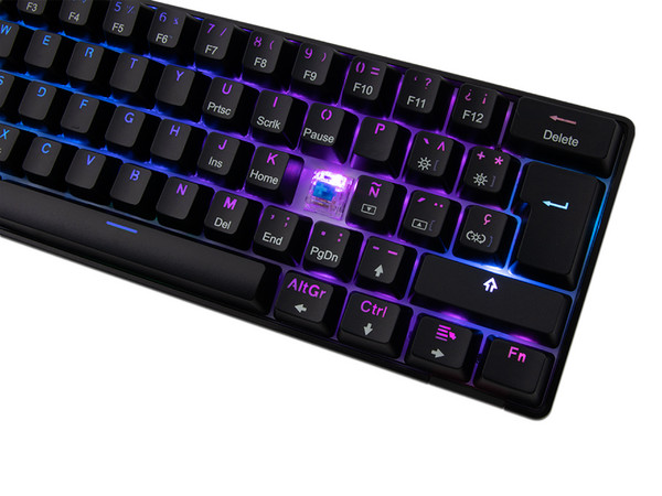 Teclado Gamer Balam Rush Mecánico 60% GK550, Switch Azul, USB,