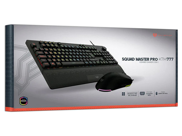 Kit Teclado y Mouse Gamer Balam Rush Squad Master Pro KTM777, Membrana ...