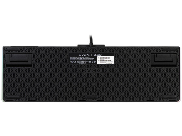 Teclado Gamer Mecánico EVGA Z20, Switch Light Strike LK Dark Gray, RGB, USB, Reposamanos ...