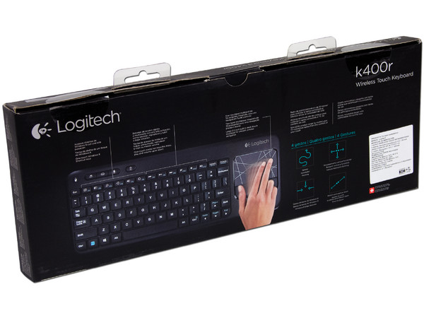 Teclado Inalámbrico Logitech k400r con Touchpad integrado.
