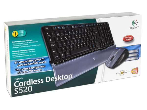 Teclado y Mouse inalámbricos Logitech Cordless Desktop S520