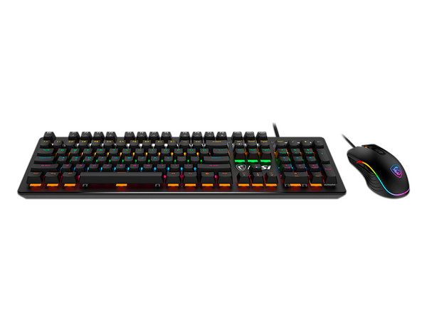 Kit de Teclado Y Mouse Gaming MSI FORGE GK300 Mecanico, RGB, Hasta 7200 ...