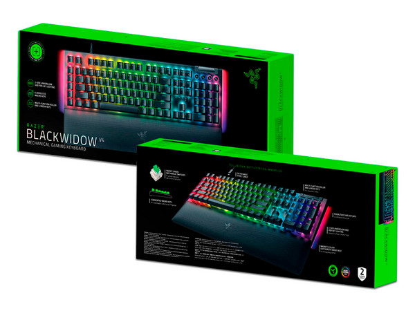 Teclado Mecánico Gamer Razer BlackWidow V4, RGB, Switch Razer Verde ...