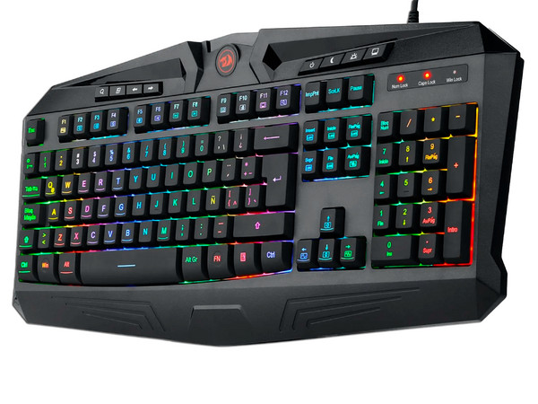 Kit de Teclado y Mouse Gamer Redragon S101-3, USB, Color Negro.