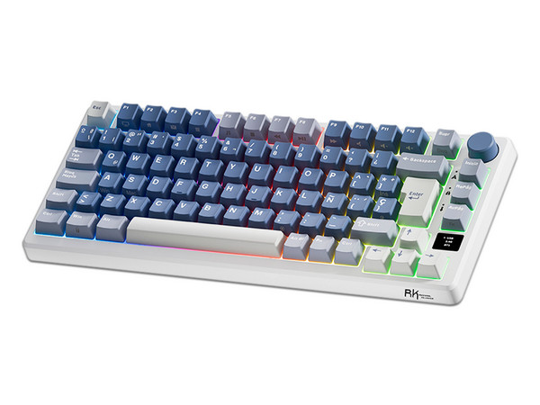 Teclado Mecánico Gamer Royal KLUDGE RKM75, Silver Switch, RGB, Color Azul.