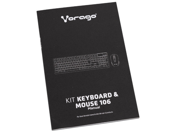 Kit de Teclado Multimedia y Mouse óptico Vorago KM-106, USB.