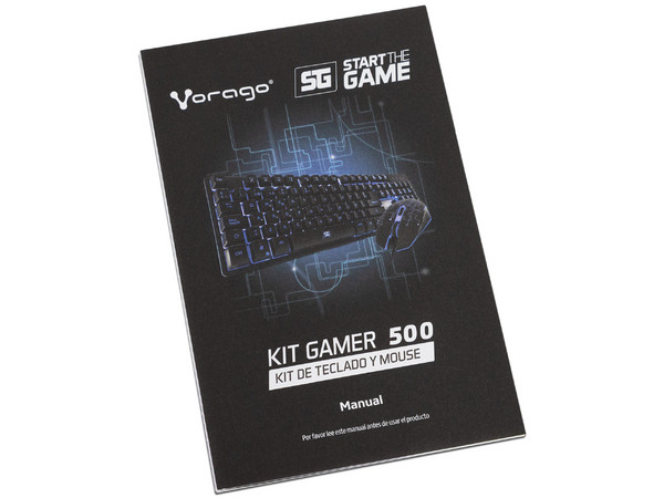 Teclado y Mouse Gamer Vorago KM-500, USB, Color Negro. (Versión en Español)