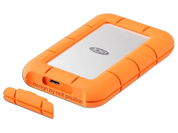 Disco Duro Portátil LaCie Rugged Mini de 4TB, USB-C 3.2, Thunderbolt 4 ...