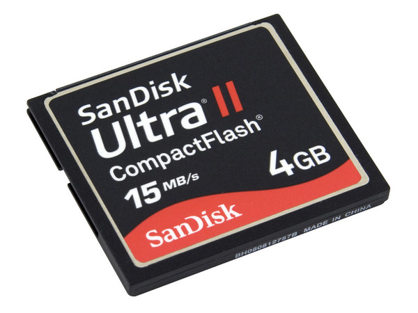 Memoria SanDisk Ultra II Compact Flash High Speed de 4GB