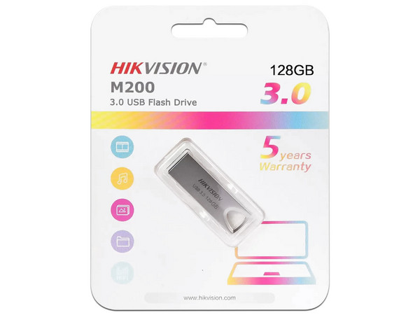 Unidad Flash USB 3.0 Hikvision M200 de 128GB.