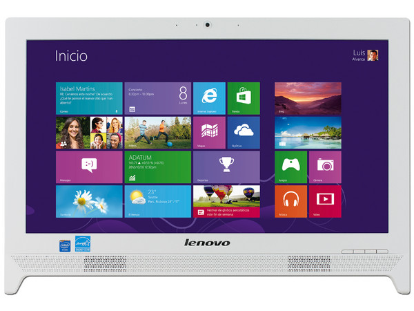 Computadora AIO Lenovo C260, Procesador Intel Celeron J1800 (hasta 2.58 GHz), Memoria de 4 GB ...
