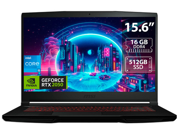 Laptop Gamer MSI Thin GF63: Procesador Intel Core i5 12450H (hasta 4.4 ...