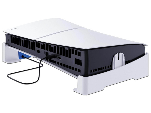 Soporte horizontal 4Gamers SP-SHS-4G, Modo Horizontal, Compatible con PlayStation 5 Slim, Color ...