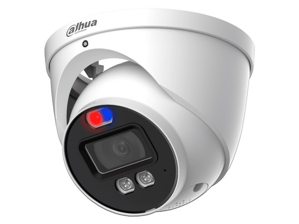 Cámara de vigilancia Dahua HAC-ME1239HN-A-PV, Tipo Domo TiOC de 2 MP, Disuasion Activa Luz Roja ...