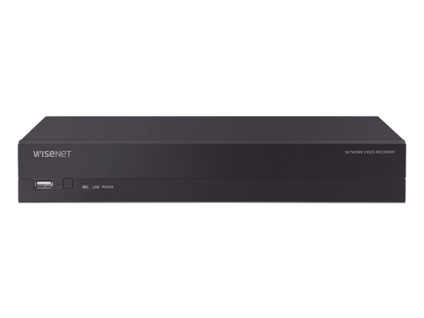 NVR Hanwha ARN-810S de 8 canales IP a 8 MP, H.265, 8 puertos PoE, P2P Wisenet, no incluye disco ...