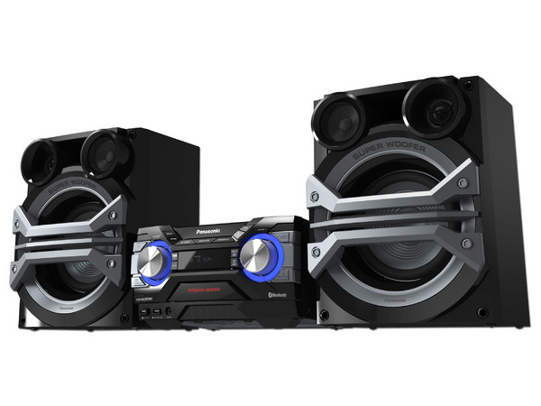 Minicomponente Panasonic, 1,600 W RMS, USB, Bluetooth.