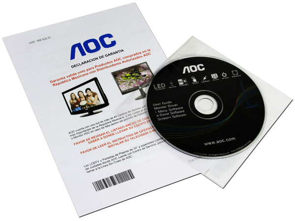 Monitor Ultra Delgado LED AOC de 23", Resolución 1920 x 1080 Full HD ...