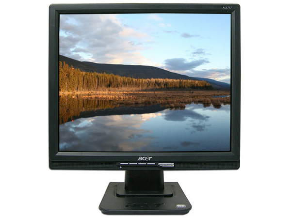 Monitor LCD Acer AL1717 de 17 Pulg., Bocinas Integradas . Color Negro