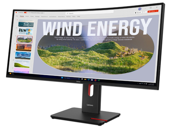 Monitor Curvo Lenovo ThinkVision T34WD-40 de 34", Resolución 3440 x ...