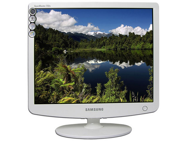 Monitor LCD Samsung 732N de 17 Pulg., Color Blanco.