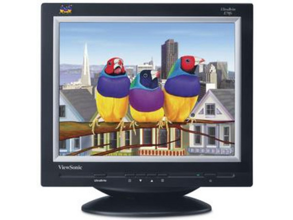Monitor ViewSonic E70f+SB de 17pds, Color Negro/Plata