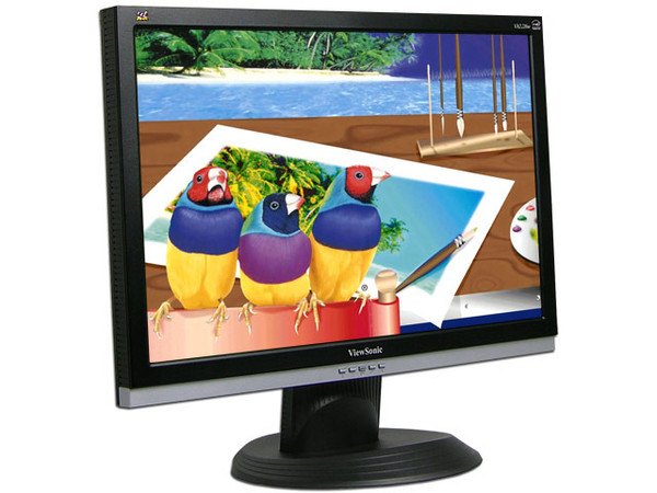 Monitor LCD ViewSonic Widescreen 22" Modelo VA2226w, Color Negro/Plateado