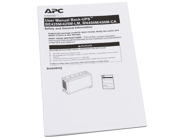 Unidad Back-UPS APC ES BE425M-LM de 425VA (255W) con 6 contactos NEMA 5-15R, 120V.