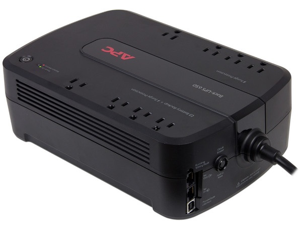 Back-UPS APC BE650G1-LM de 650VA (390WATTS) con 8 contactos NEMA 5-15R ...