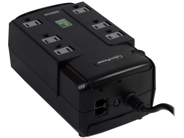 UPS CyberPower CP350SLG, 6 Contactos, 350VA, 255Watts.
