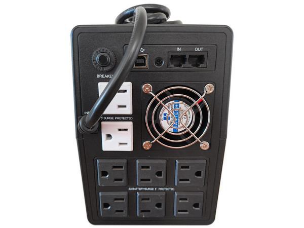 No-Break SKE Power GP1500 de 1500VA/900W, 6 contactos con respaldo y 2 con supresión de picos ...