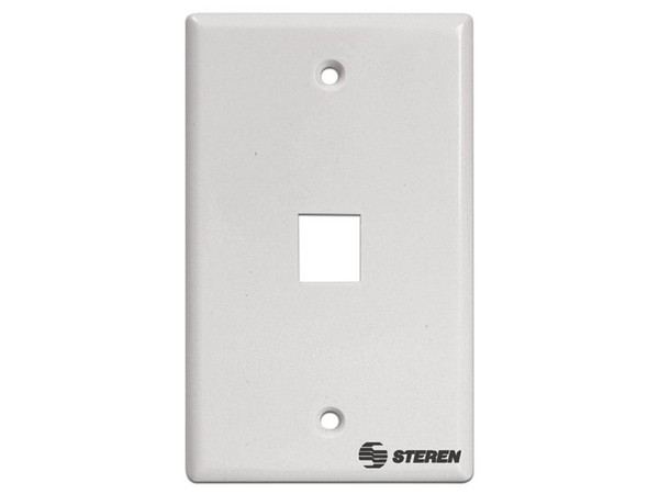 Placa Steren para Registro de 1 Cavidad Keystone, compatible con CAT5 y ...