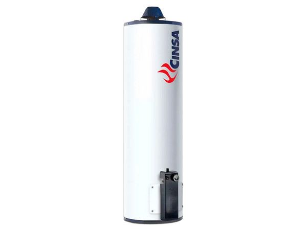 Boiler de depósito Cinsa C-302, Gas LP, 106 Litros, color Blanco.