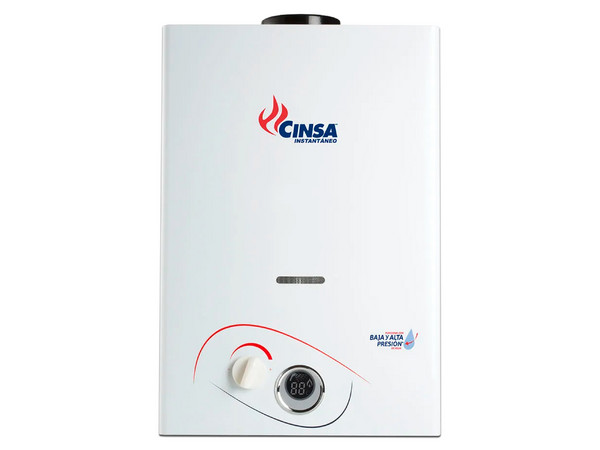 Boiler de Paso CINSA CIN-11 B, Gas Natural, 11 Litros, Color Blanco