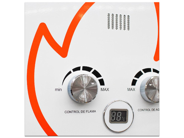 Boiler de paso GaxEco ECO12000 NAT, gas natural, 12L, color blanco.